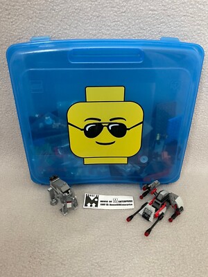 LEGO Blue Project Sunglasses Mini Figure Head Storage Case with 1lbs ...