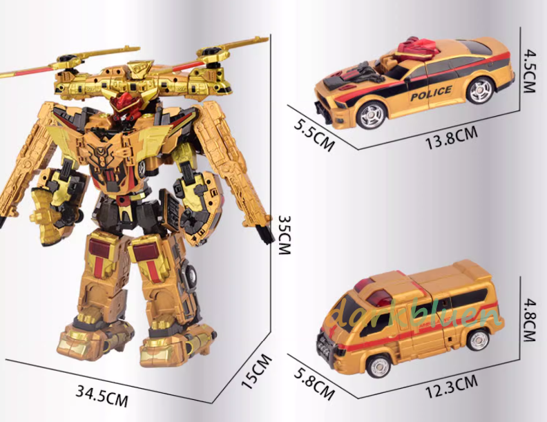 Tobot V Golden Justice Gigant V 4-Stage Emergency Combination Transform ...