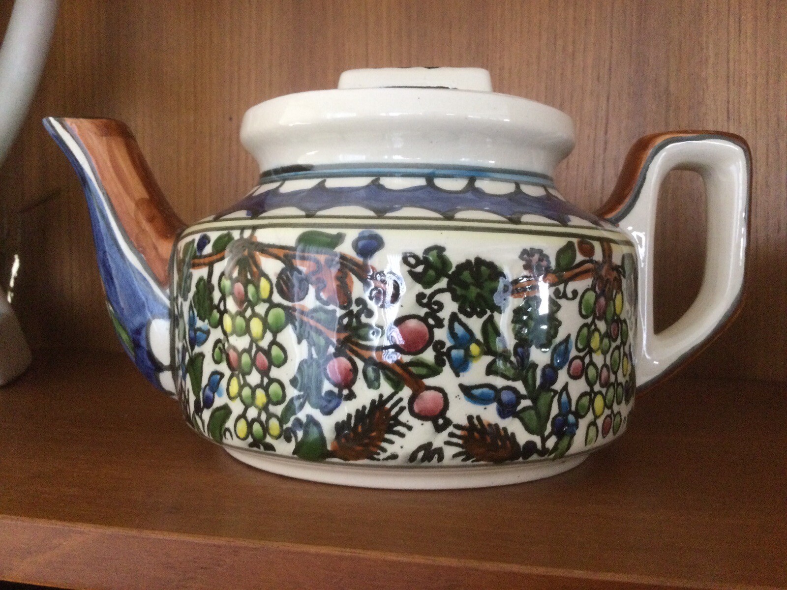 Armenian Ceramic Tea Pot - Colorful Flower’s With Two Cups- Made In ...