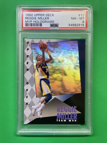 1992 Upper Deck — Reggie Miller — MVP Holograms — PSA 8! POP 6!! NBA Pacers | eBay