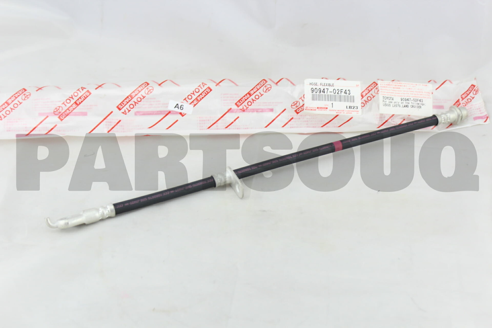 9094702F43 Genuine Toyota HOSE, FLEXIBLE, NO.2(FOR FRONT) 90947-02F43 ...