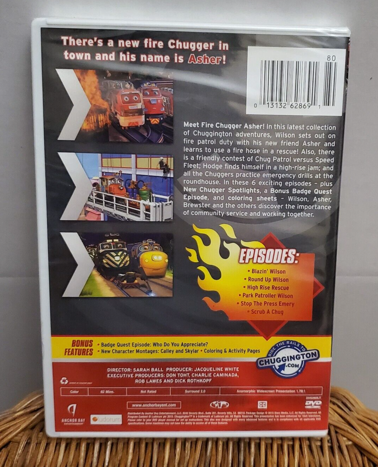 Chuggington DVD Fire Patrol Rescue 6 Episodes + Bonus Features New!! | eBay