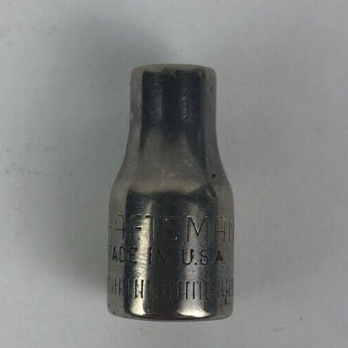 Craftsman 5mm 6 Point Shallow 1/4" Drive Socket Inverted G 43501 Made ...