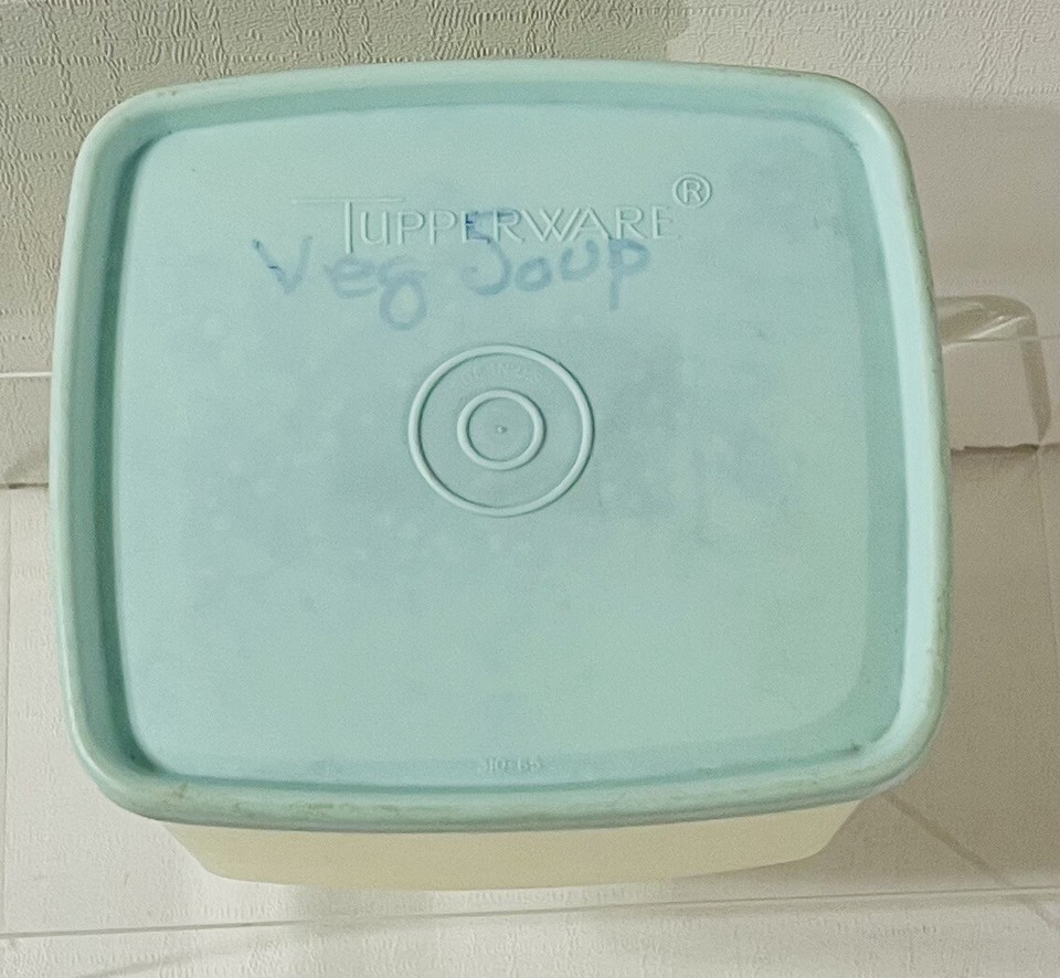 Freezer Container Tupperware 312 & Mint Green Lid 310 Vintage | eBay