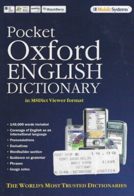 Pocket Oxford English Dictionary PALM OS / POCKET PC 140k words ...