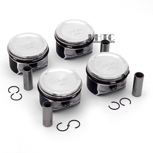 4x Engine Pistons & Rings 81mm STD Set For VW Jetta Beetle Golf GTI ...