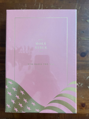 DONALD TRUMP GOD BLESS THE USA BIBLE LEE GREENWOOD MAGA Limited PINK ...
