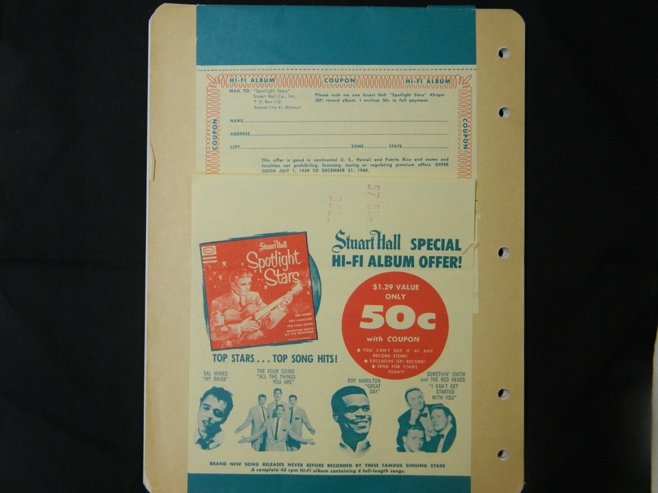 VTG Retro Stuart Hall Notebook Filler Paper 1950s | eBay