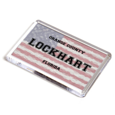 FRIDGE MAGNET - Lockhart - Orange, Florida - USA Flag | eBay UK