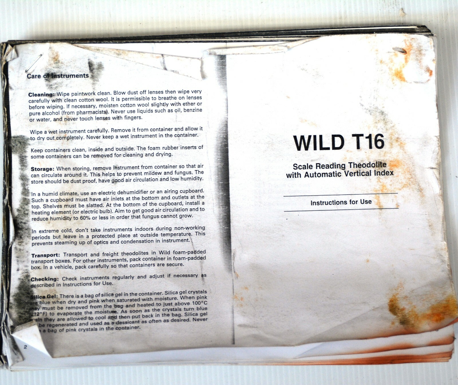 WILD Heerbrugg T16 Scale Reading Automatic | Grelly UK