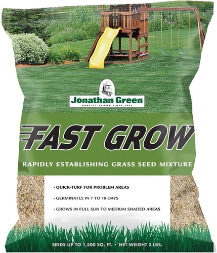 Fast Grow Grass Seed Mix for Sun And Shade Lawn Areas, 3 Pounds | eBay