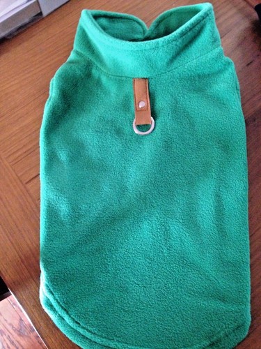 Emerald Green Fleece Dog Coat by Gooby for Small Dogs NEW | eBay