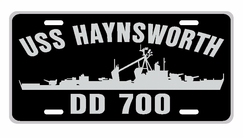 USS HAYNSWORTH DD 700 License Plate Military U S Navy USN P01 | eBay