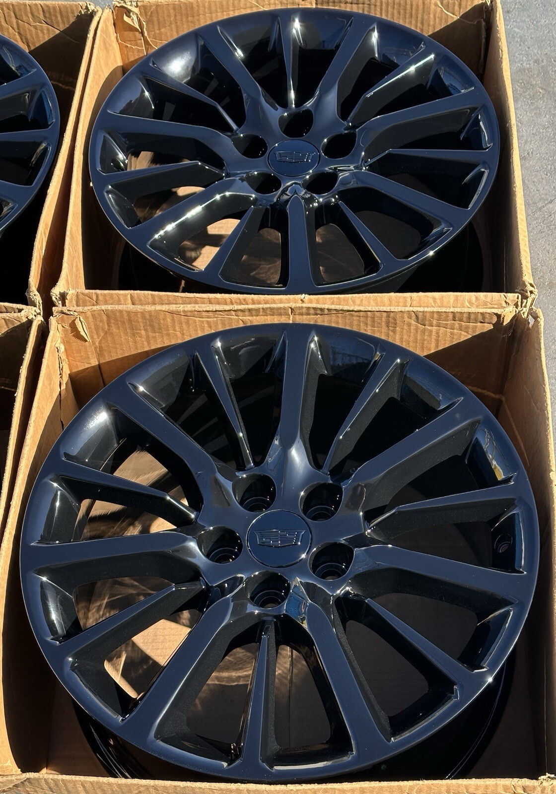 19" Cadillac CT6 XTS Factory Wheels Gloss Black OEM GM Set 4762 | eBay