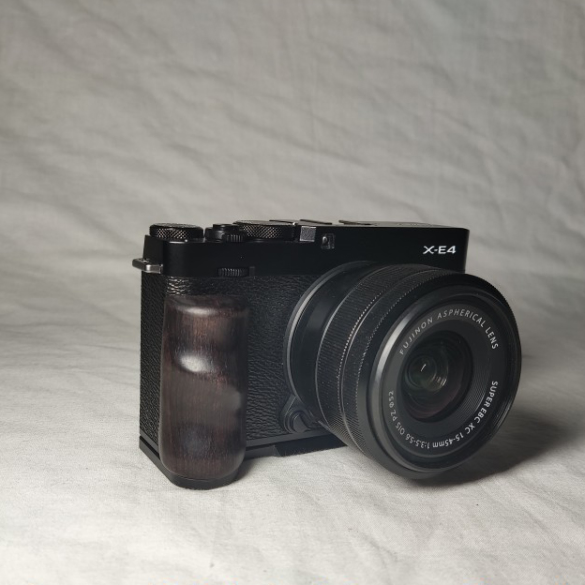 Wooden L Bracket Tripod Plate Base Grip Handle For Fujifilm XE4 X-E4 XE ...