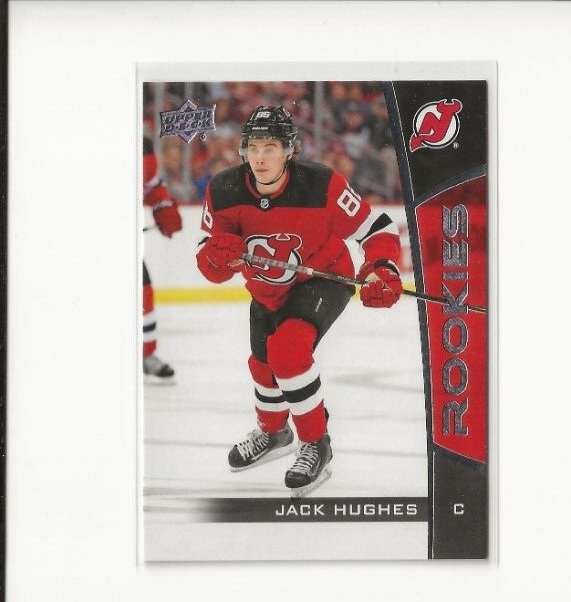 JACK HUGHES 19/20 2019 Upper Deck UD Rookies Box Rookie Card 1 New ...