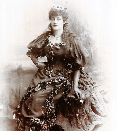 Victorian Cabinet Card Photo Beautiful Woman Long Hair Fashion Hartley ...