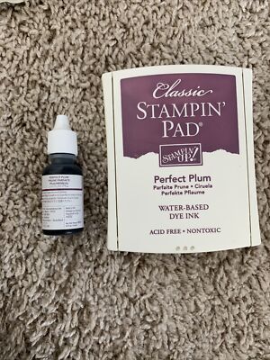 Stampin'Up! Perfect Plum Card Stock Ink Pad Refill Set | eBay