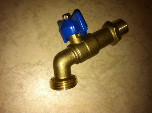 1/4 Turn 1/2" Male NPT/ Sweat Boiler Drain Hose Bib Well Water Sample ...