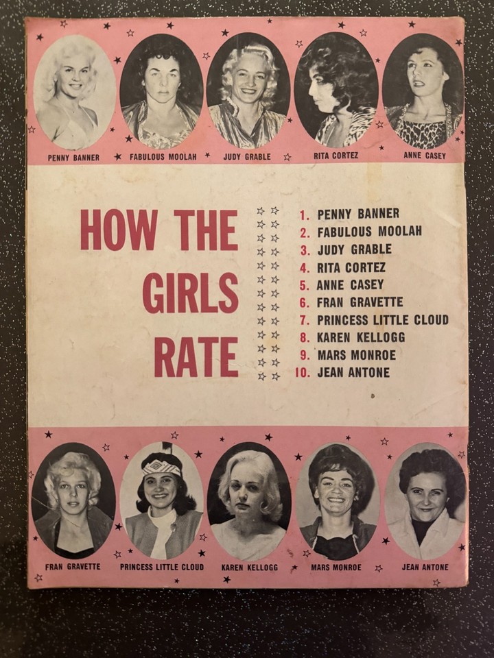 Girl Wrestling Winter 1965 Judy Grable Anne Casey Penny Banner Ebay