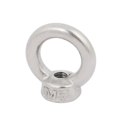 M6 Female Thread 316 Stainless Steel Ring Shaped Lifting Eye Nut 5pcs ...