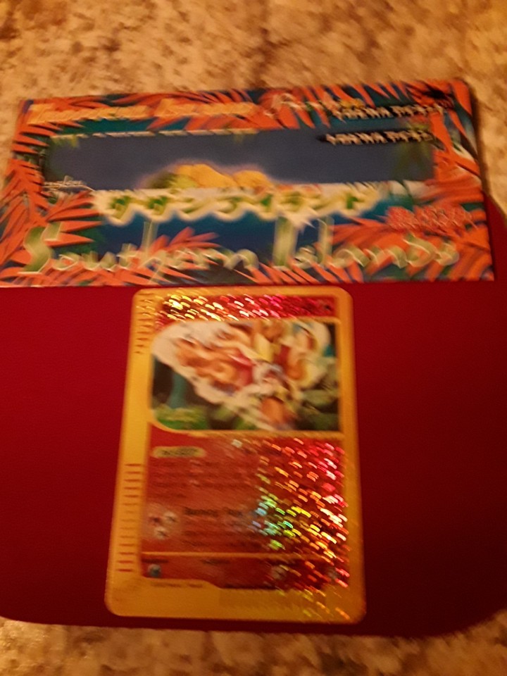 2 Southern Islands Holo Foil Pokemon cards, Enti and Dark Raichu, Rare ...