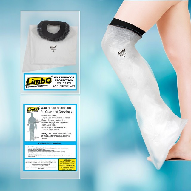 Limbo Adult Waterproof Cast Dressing Protector Half Leg M180 52-59cm ...