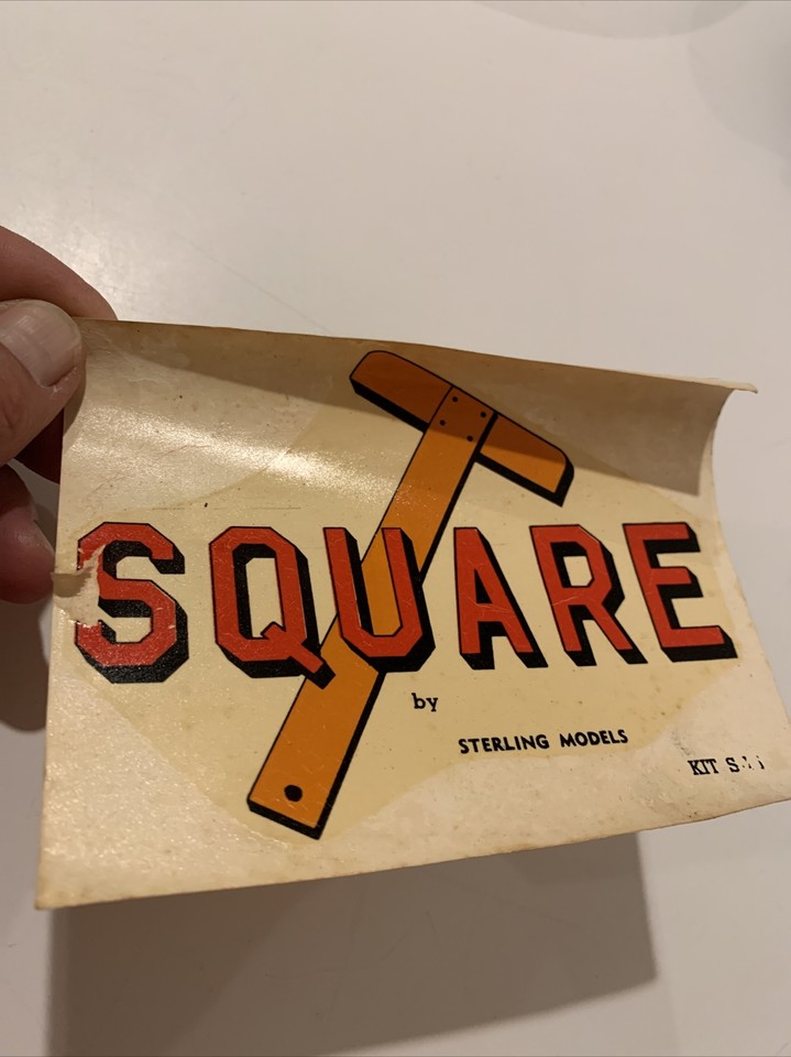 Vintage Sterling Models T-SQUARE Control Line Model Airplane Kit Decal Only NOS | eBay
