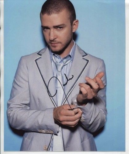 JUSTIN TIMBERLAKE signed AUTOGRAPH 8866 | eBay