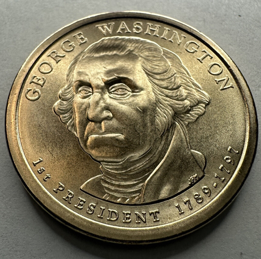 2007-P George Washington Presidential $1 Dollar Coin from US Mint Satin ...