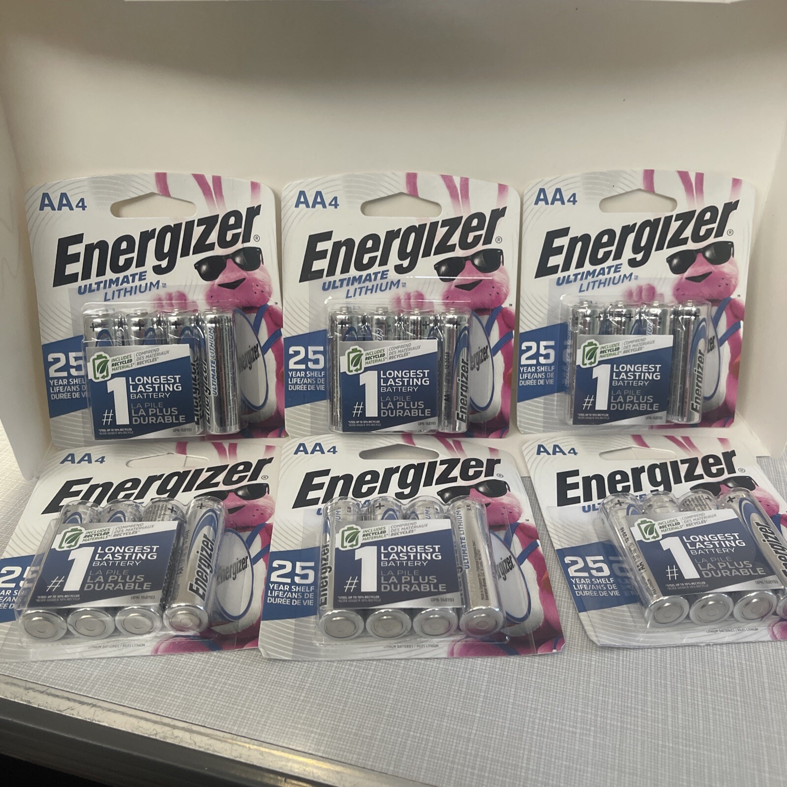 24 New Energizer L91BP Ultimate Lithium AA Batteries Ex 2048 (6) 4 ...