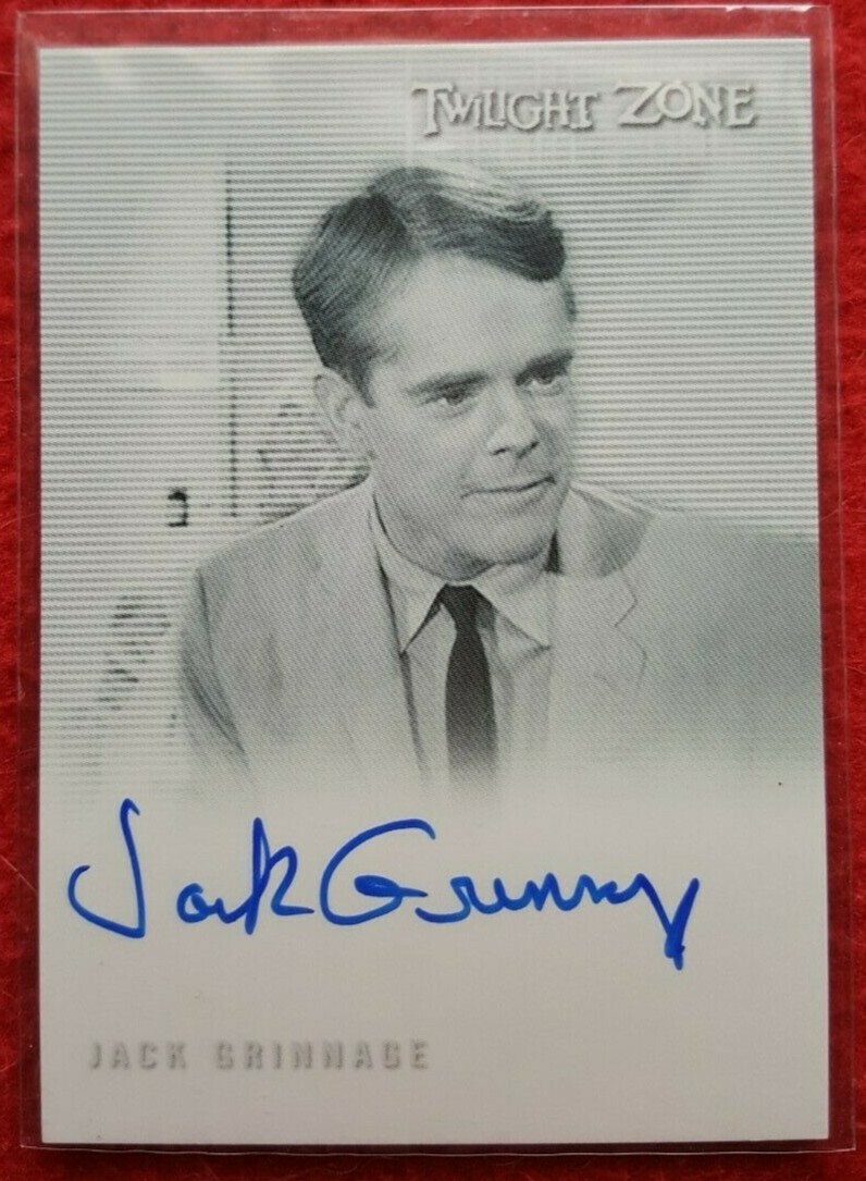 Twilight Zone Jack Grinnage A101 Autograph Card Rittenhouse | eBay