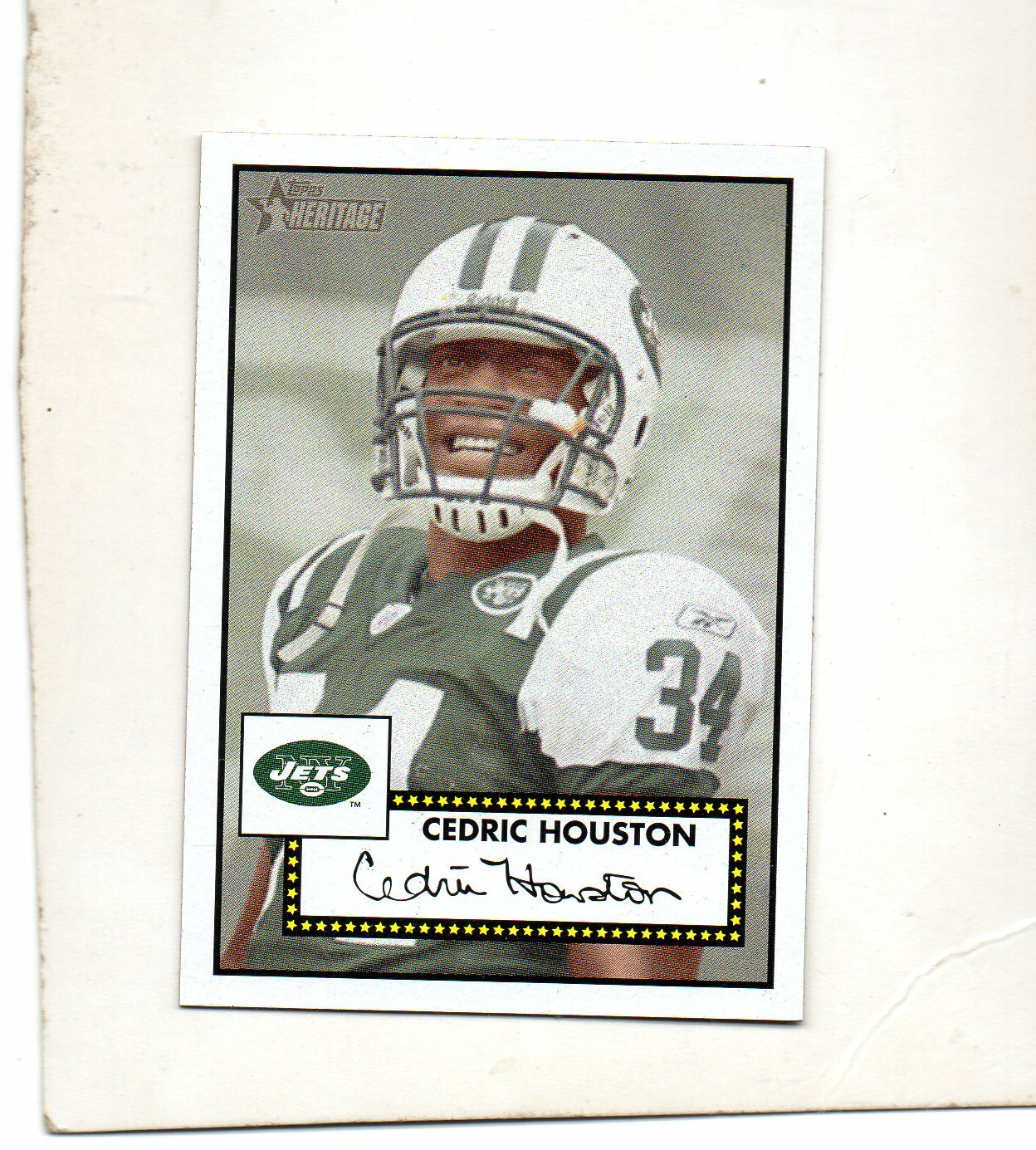 cedric houston new york jets 15 2006 topps heritage sp card | eBay