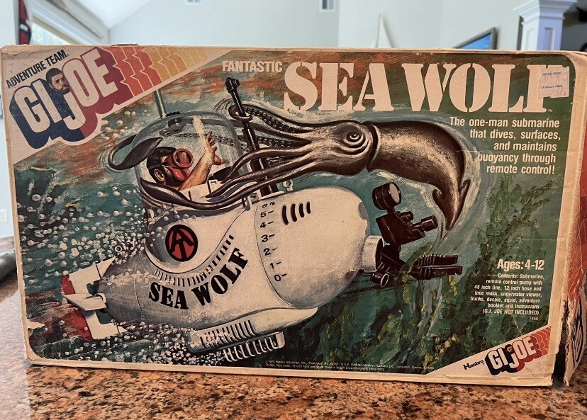 LOT # 2 of 1975 GI JOE ADVENTURE TEAM SEA WOLF with BOX & Inserts! 🔥🔥🔥 ...