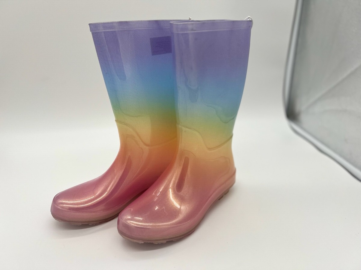 Rainbow Rain Boots