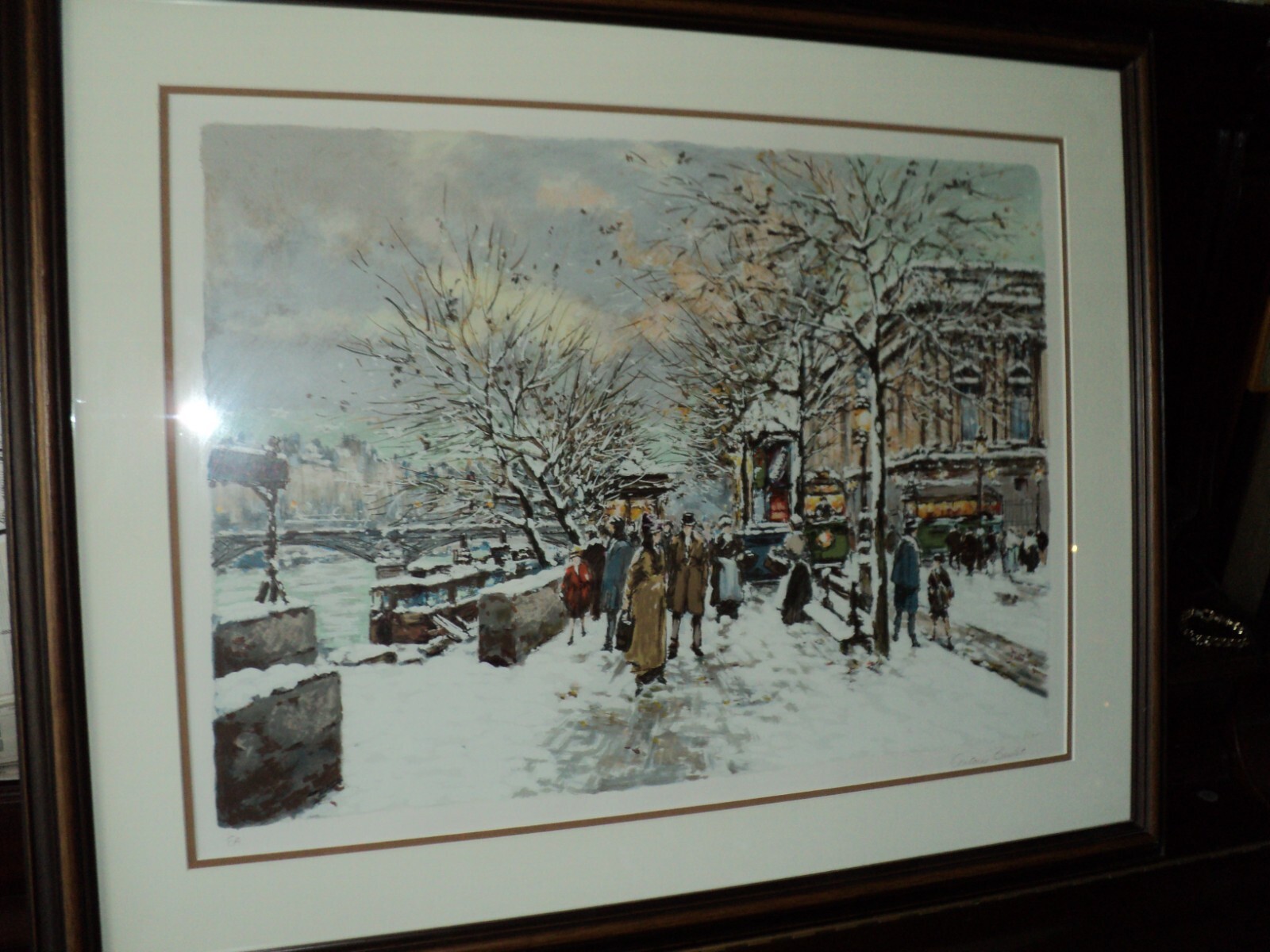 Original Street Scene Serigraph by ANTOINE BOULET Artist Proof épreuve ...