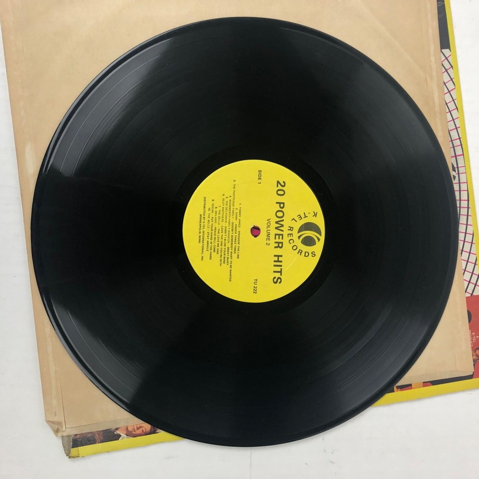 Vintage 20 Power Hits Vinyl Record 12” Album K-Tel Records Pop Rock ...