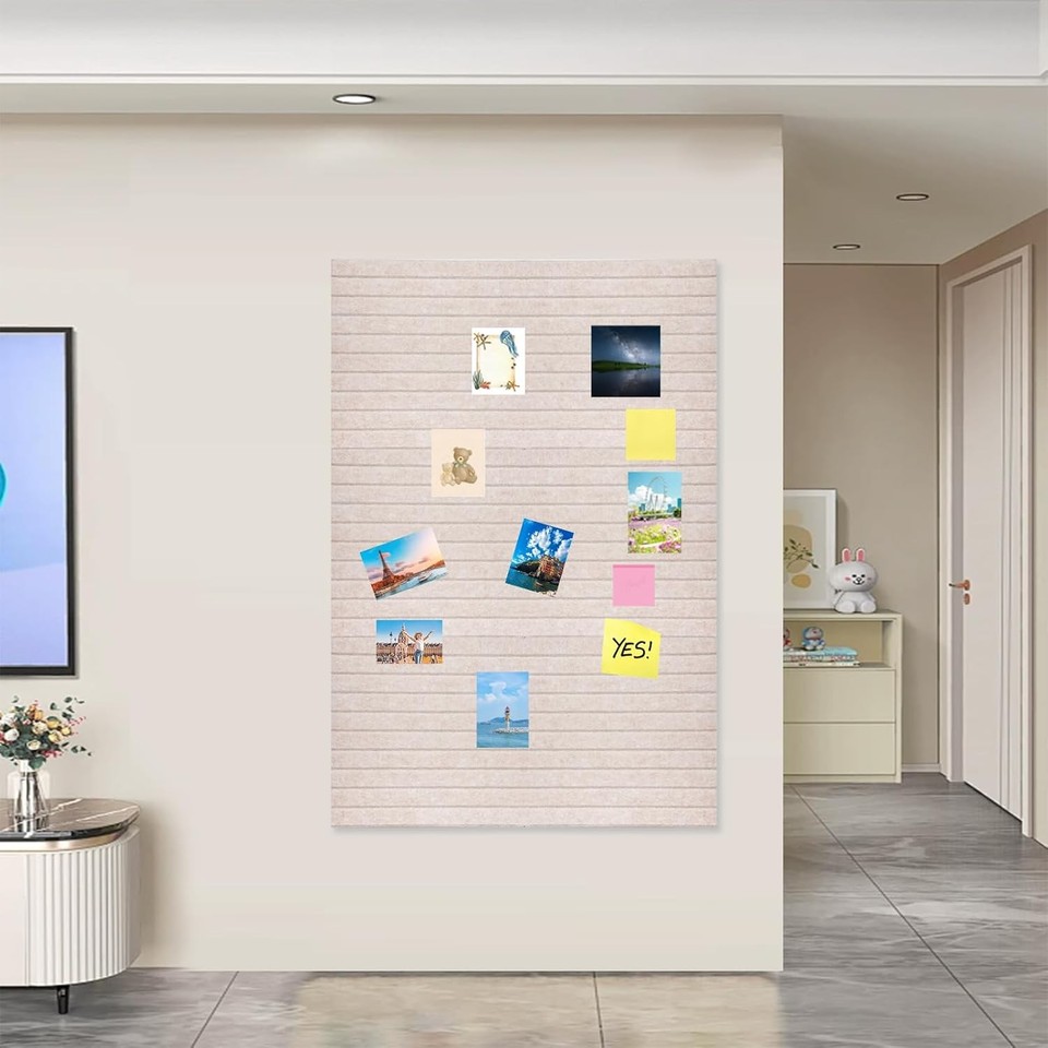 6 Pack Large Felt Wall Tiles Cork Boards for Office,90×60cm Vision ...
