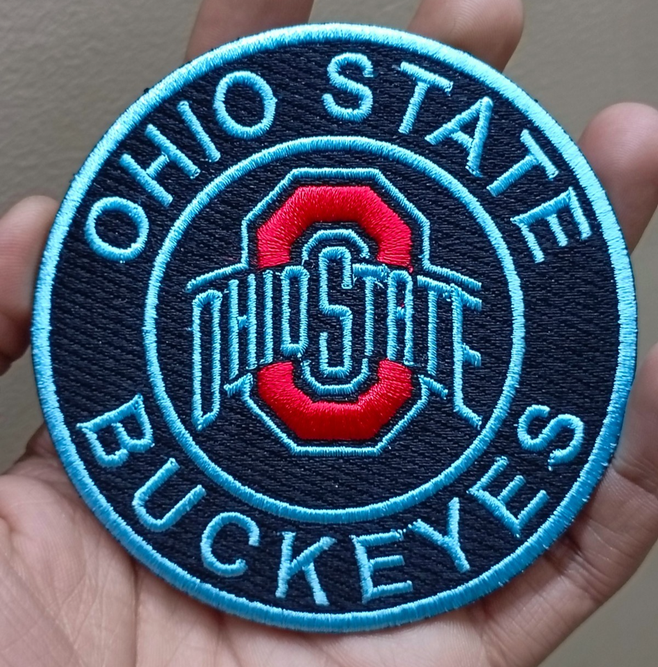 Pack Of 2 Ohio State Buckeyes Logo Iron On Patch-Sew Patch-Embroidered ...