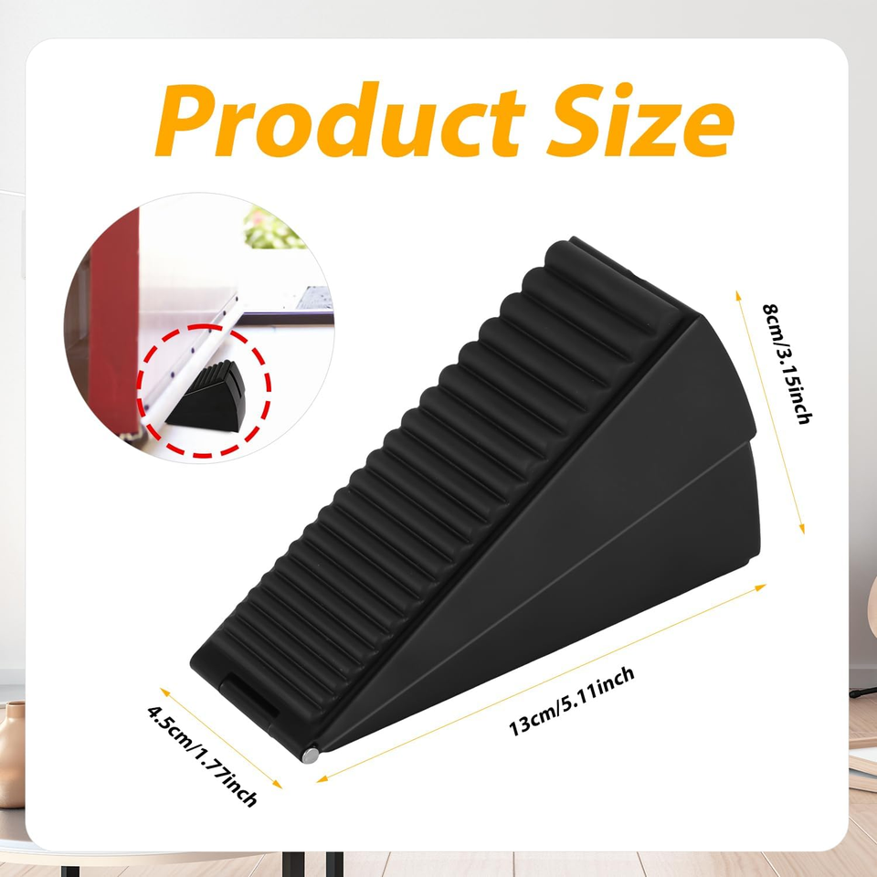 Tall Door Stopper, Stainless Steel Door Wedge Rubber Door Stopper Wedge ...