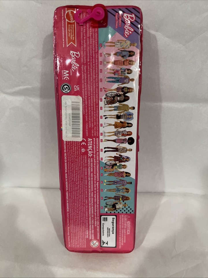 Barbie Fashionistas Dolls #168 Red Hair Black Lavender White Dress ...