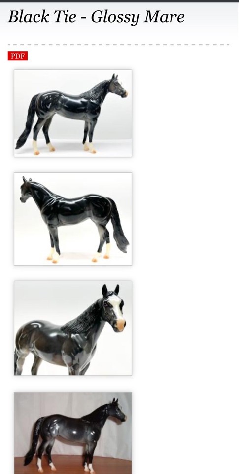 Peter Stone Model ISH Black Tie Glossy Mare 25 Produced by Peter Stone ...