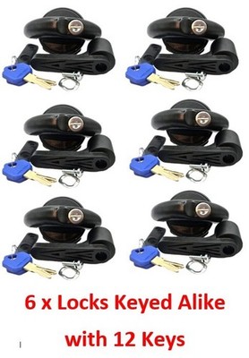 6 x Suits ARB D Handle Locks Canopy - Side Glass Lift Up - Rear Window ...