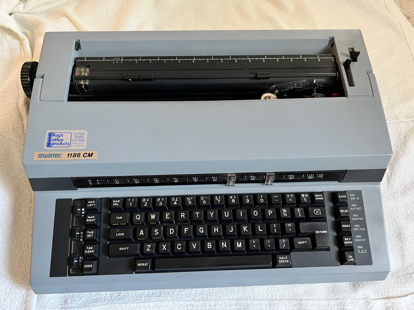 Swintec Typewriter 1186 CM Vintage Electronic WORKING TESTED, Cables ...