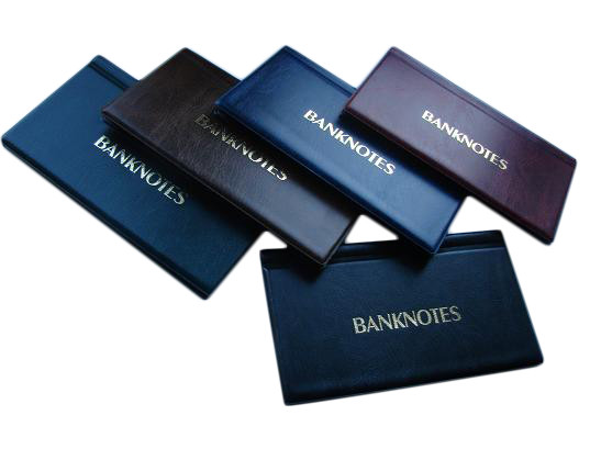 Pocket size Banknote ALBUM with 20 pages 8 x 17 cm Notes Folder Book ...