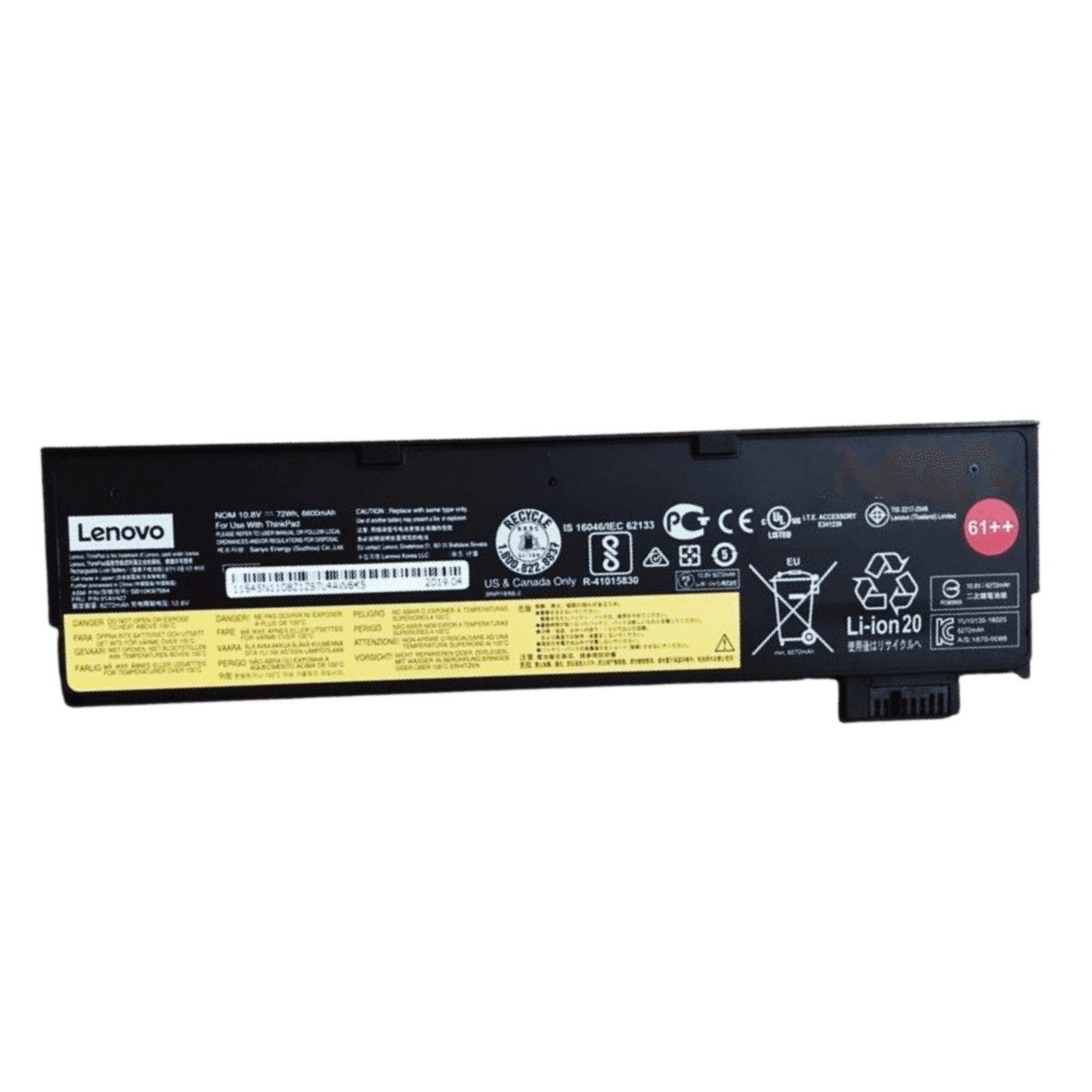 New Genuine 61++ 72Wh Battery for Lenovo ThinkPad T470 T570 T580 ...