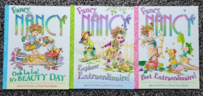 Fancy Nancy ~ 2 Book lot ~ Paperback ~ Beauty Day & Poet Extraordinaire ...