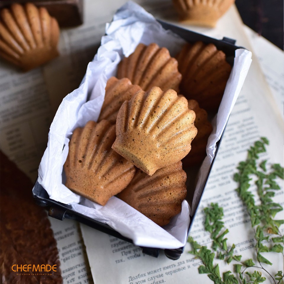 CHEFMADE Madeleine Pans, Spherical Shell Madeline Cake Pan | eBay