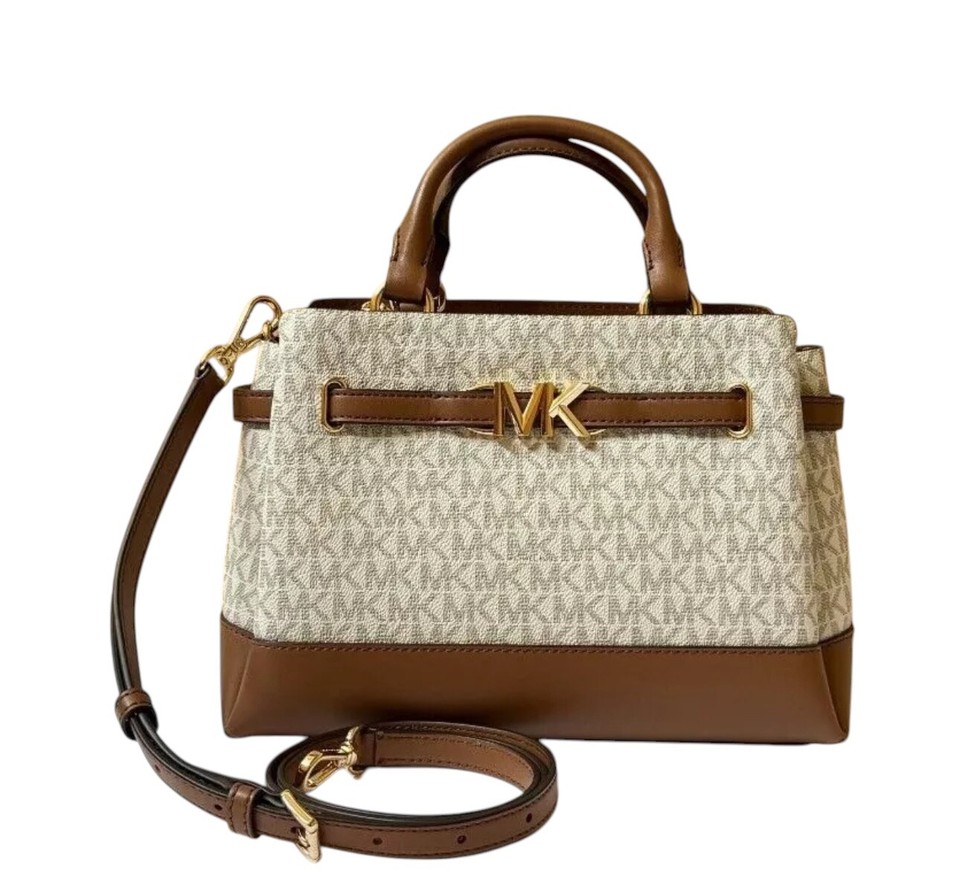 MICHAEL KORS REED SMALL BELTED SATCHEL SHOULDER CROSSBODY BAG | eBay