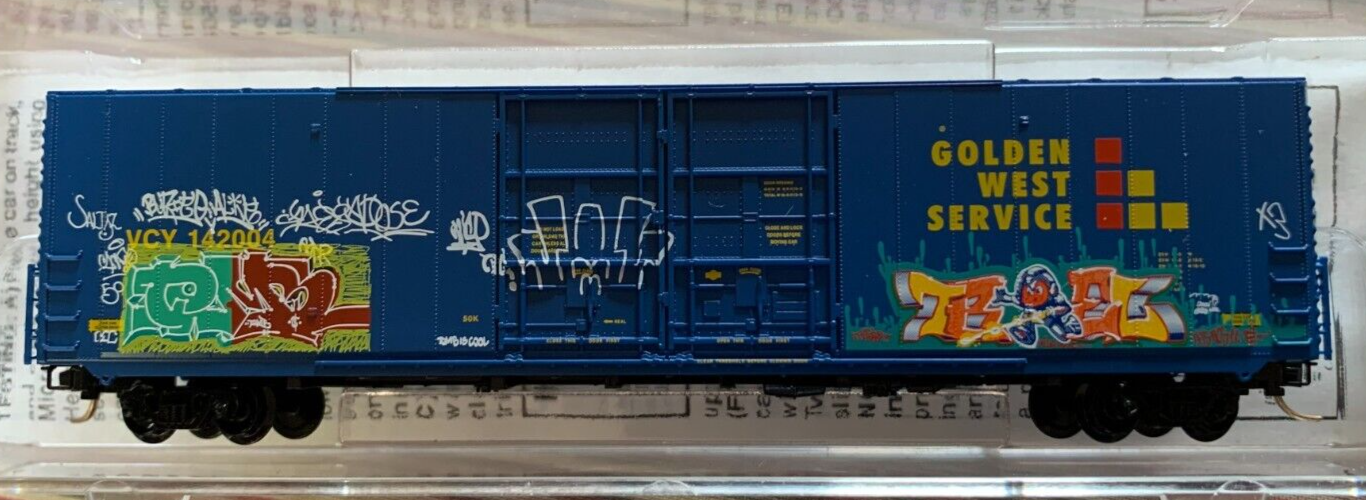Micro-Trains Line N Scale Graffiti Series #4 Golden West Service Box ...